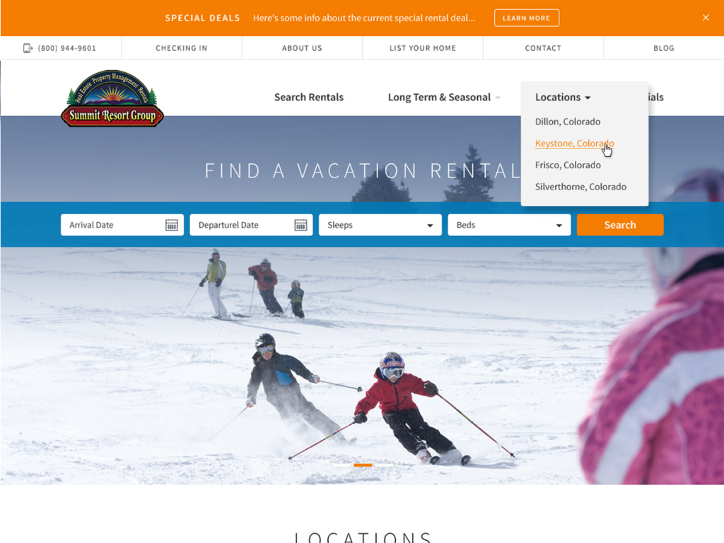 screenshot | Summit Resort Group